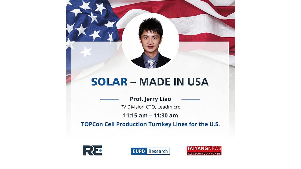 Africa PV News Snippets: Leadmicro’s Prof Jerry Liao On TOPCon Cell Manufacturing At RE+ & More
